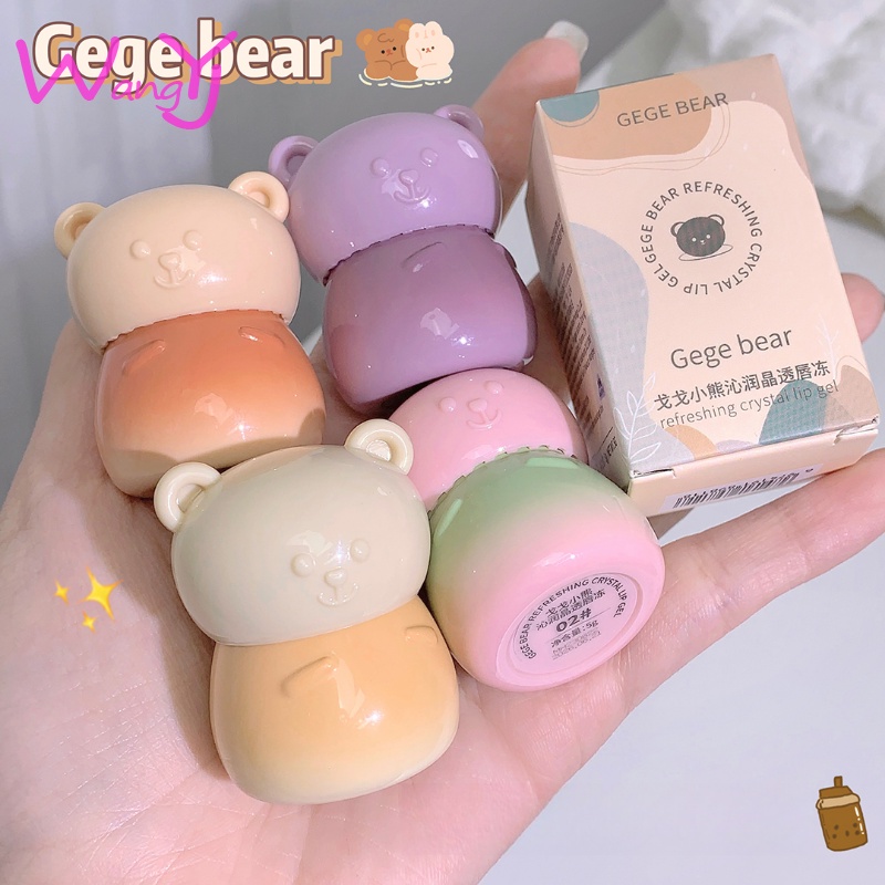 Gege Bear ลิปสติก คริสตัลใส ให้ความชุ่มชื้น เติมน้ําได้ | Shopee Thailand