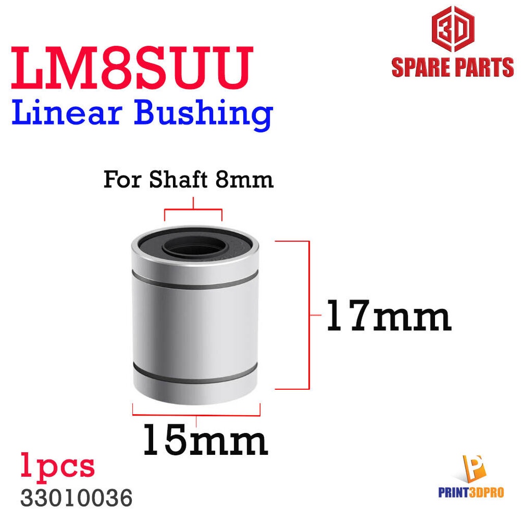 3D Pinter Part LM8SUU LM8UU LM8LUU LM10UU Linear Bushing CNC Linear ...