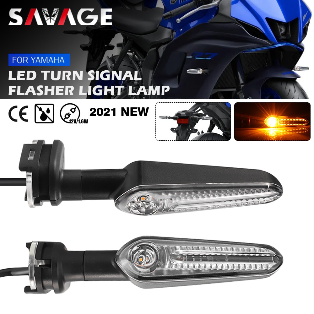 ไฟเลี้ยว LED สําหรับรถจักรยานยนต์ YAMAHA MT07 Tenere 700 XJ6 FZ6 MT09 Tracer 900 MT10 MT03 FZ25 ...