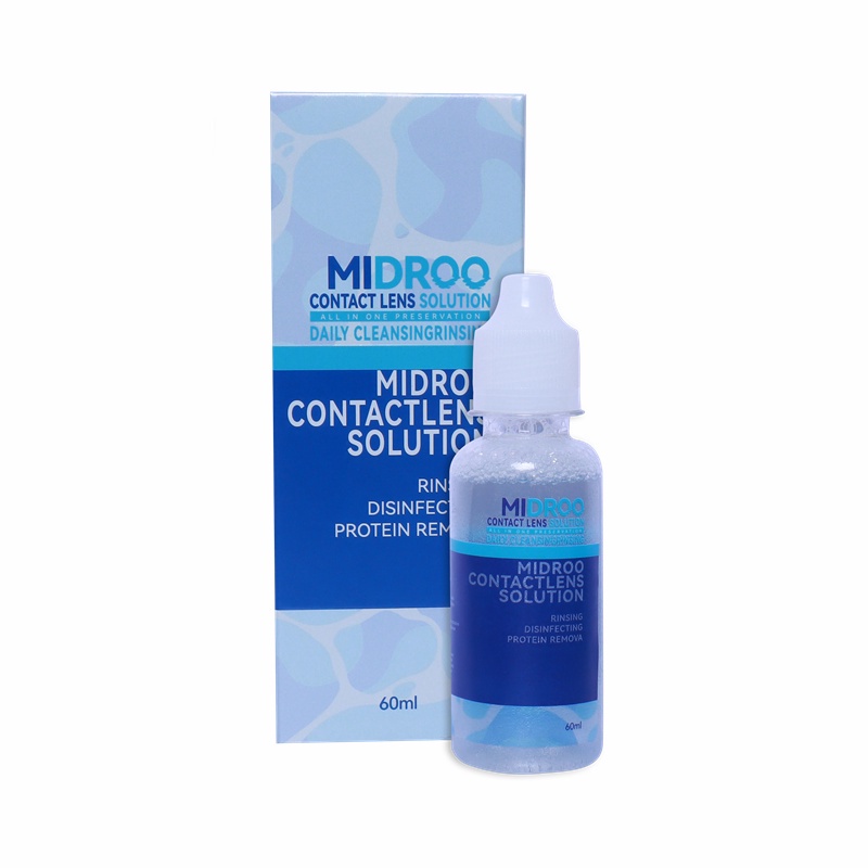 MIDROO น้ำยาล้างคอนแทคเลนส์ ขนาด Contact Lens Solutions-60 ml | Shopee ...