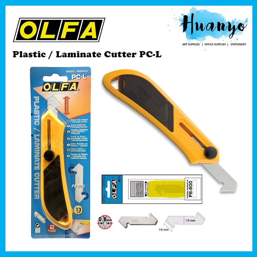 OLFA PC-L เครื่องตัดอะคริลิค/ลามิเนตพลาสติก (ใบมีดเติม PB-800) | Shopee Thailand
