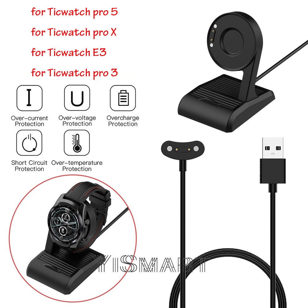 แท่นชาร์จ USB สําหรับ Ticwatch Pro 5 3 X Ticwatch Pro3 Ultra GPS ...