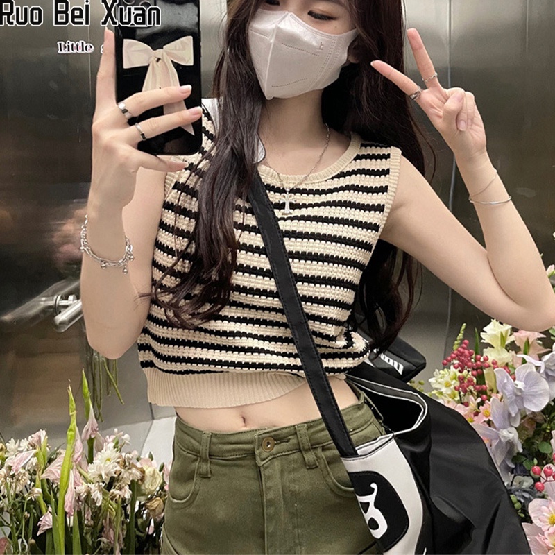 Ruo Bei Xuan สายเอี้ยมใหม่ของผู้หญิง Mori ถักนิตติ้งแบบย้อนยุคสวมเสื้อ ...