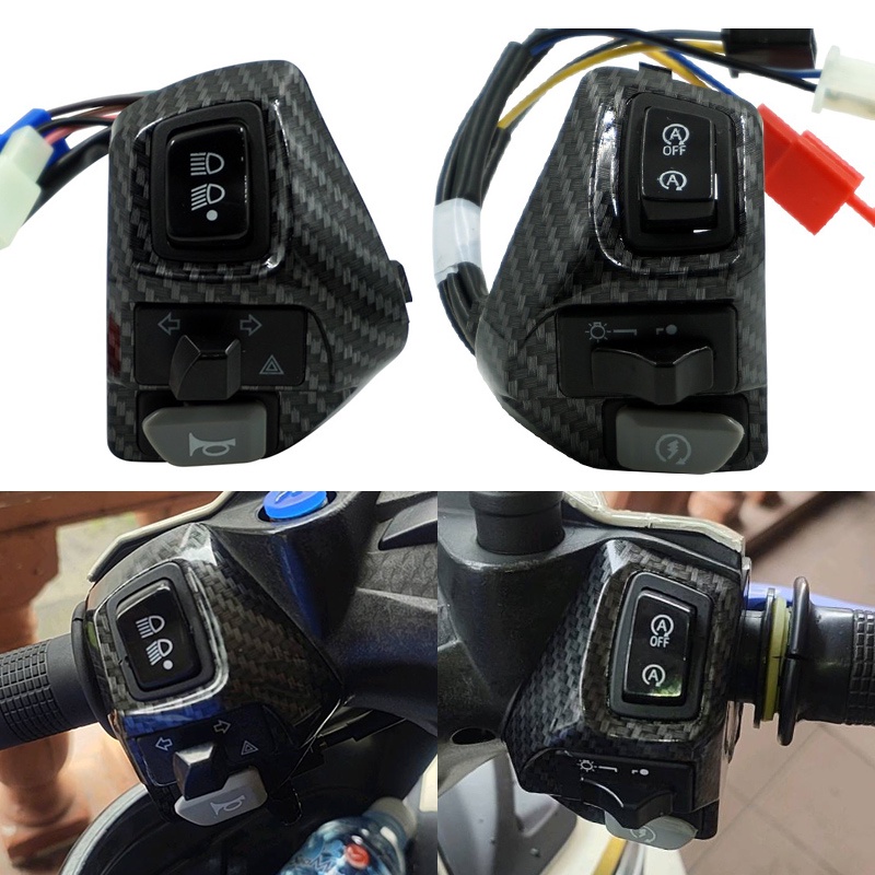 Aerox155 NVX155 สวิตช์มือจับไฟอันตราย R/H L/H(NVX 135 LC) สําหรับปุ่ม ...