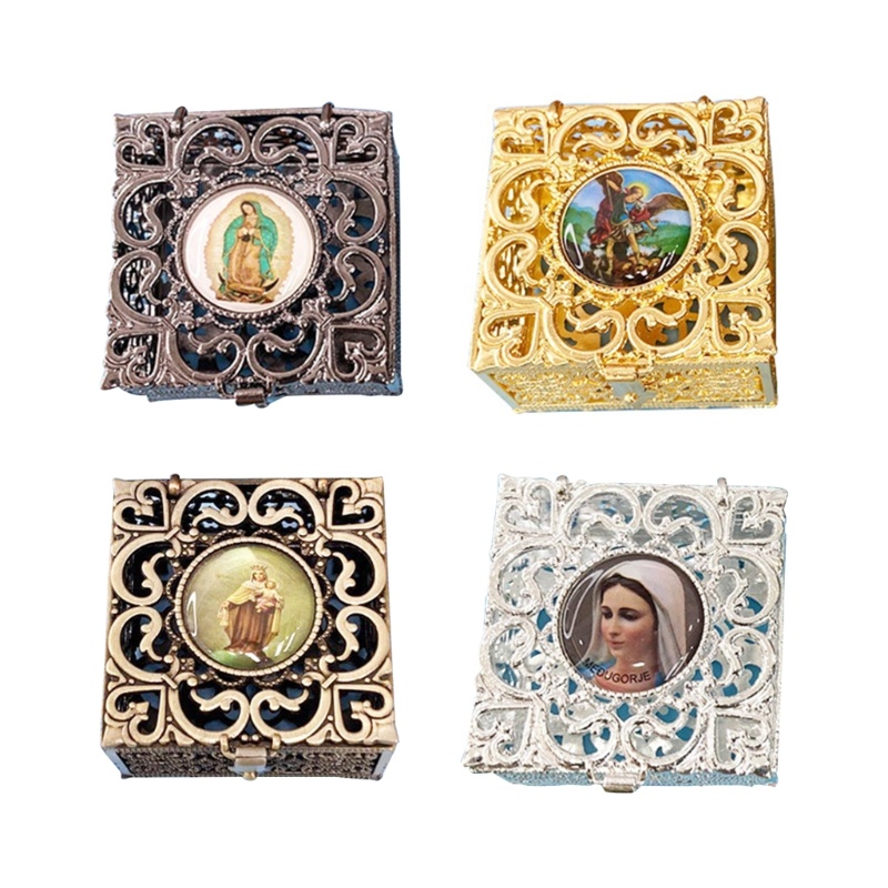 SIY กล่องเครื่องประดับ Retro Mini Hollow ดอกไม้คอนเทนเนอร์ตกแต่งงาน ...