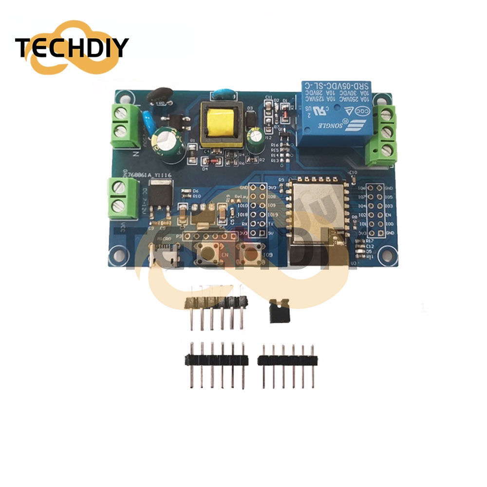 บอร์ดโมดูลรีเลย์พาวเวอร์ซัพพลาย บลูทูธ ไร้สาย AC DC BLE 1 ช่อง 5V ESP32 ...