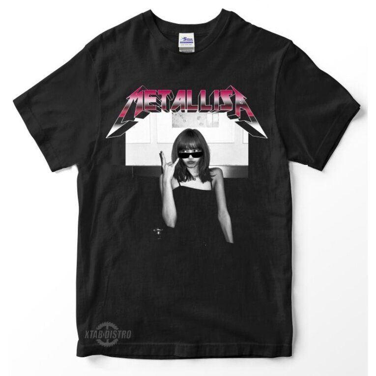 เสื้อยืด พิมพ์ลาย metallisa blackpunk lisa blackpunk สไตล์เกาหลีS-5XL ...
