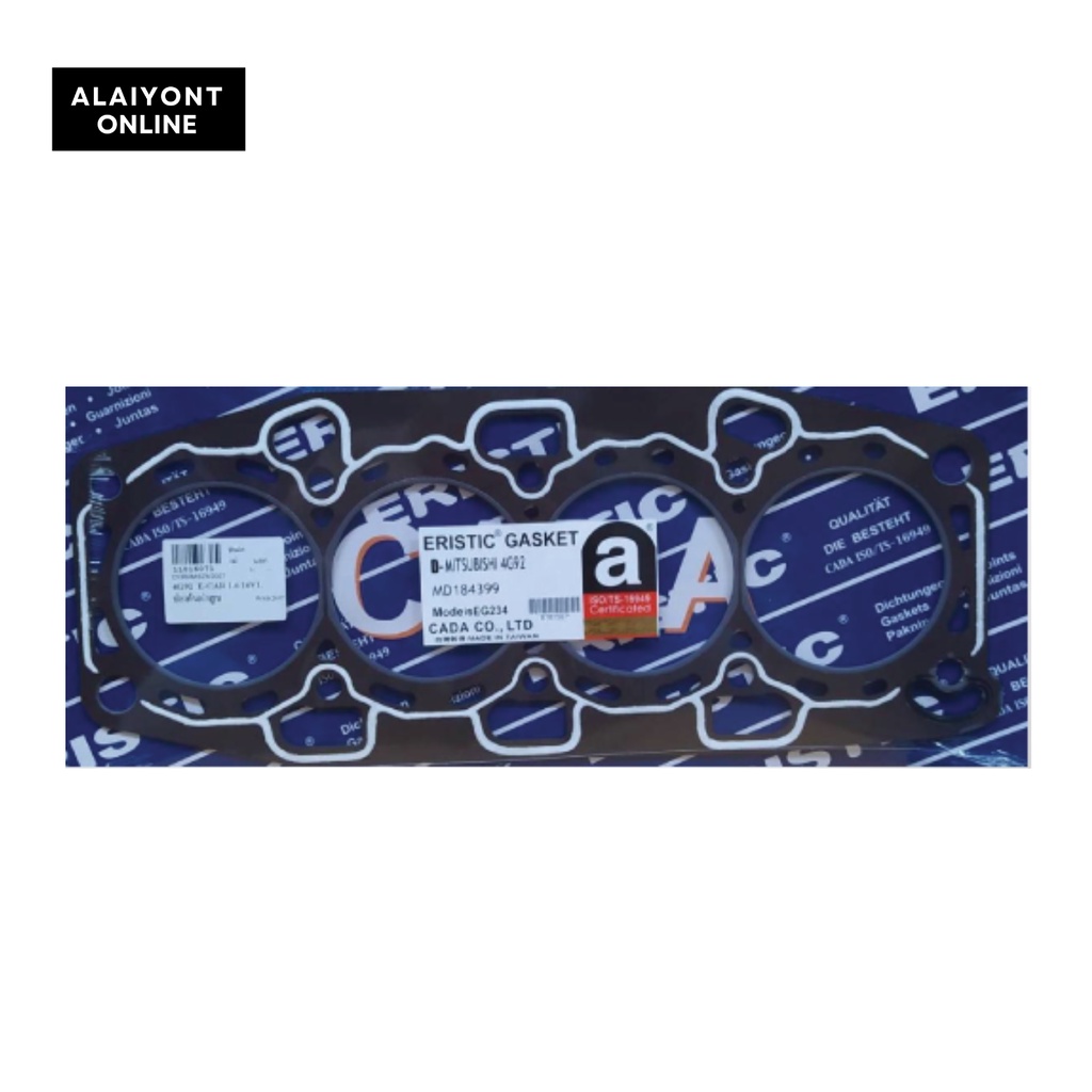 (ประกัน 1 เดือน) ประเก็นฝาสูบ MITSUBISHI 4G91/4G92/4G93/Galant Lancer 1 ...