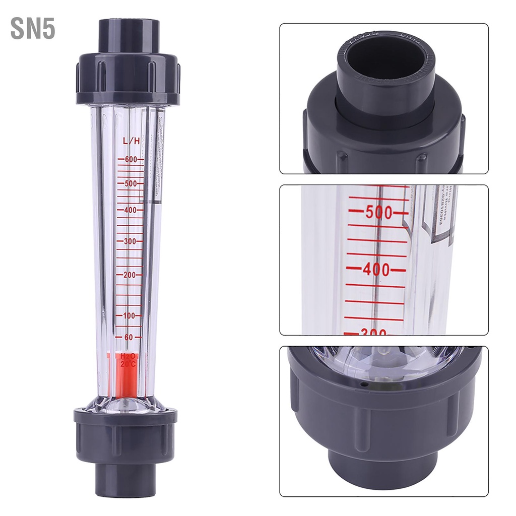 SN5 60-600L/H อุปกรณ์หลอดพลาสติกวัดการไหลของน้ํา Lzs-15 Flow Meter | Shopee Thailand