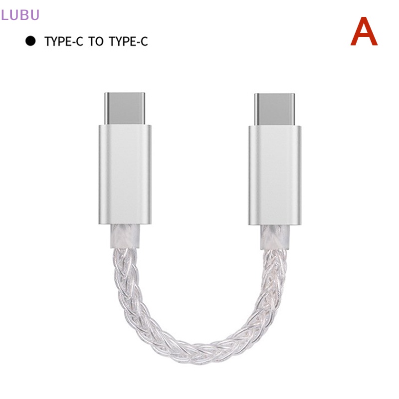 Lubu ใหม่ อะแดปเตอร์แปลงสายเคเบิลเสียง USB Type C เป็น Type C DAC Hifi ดิจิทัล AUX Android OTG ...