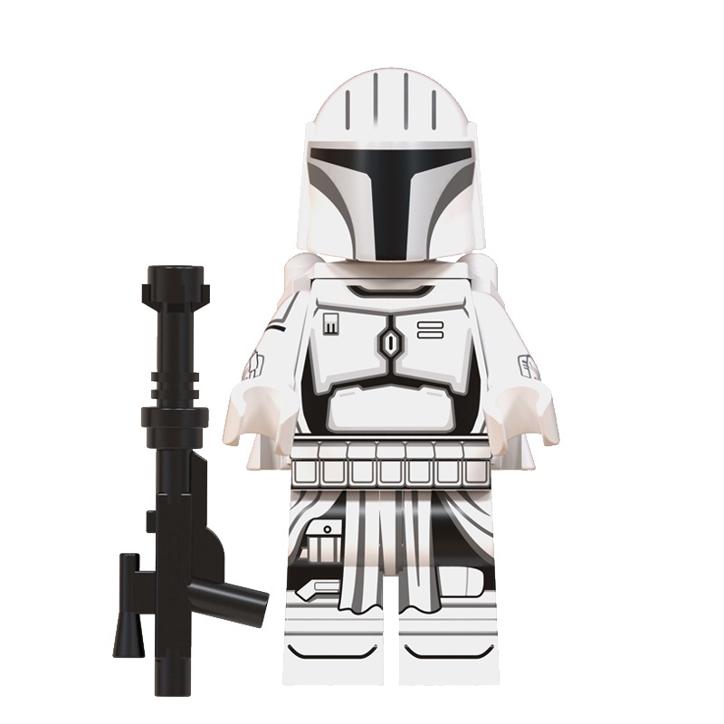 ของเล่นตัวต่อฟิกเกอร์ Stars War Heavy Infantry Mandalorian ขนาดเล็ก ...