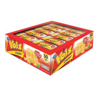 VOIZ CRACKER วอยซ์ แครกเกอร์ สอดไส้ บรรจุ 8G ยกกล่อง 50ชิ้น CREAMY ...