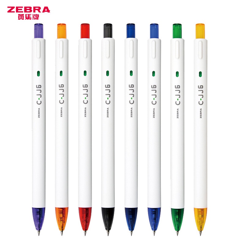 Zebra zebra C-JJ6 ปากกาเจลสีรุ้ง สไตล์ญี่ปุ่น 8 สี 0.5 มม. | Shopee ...