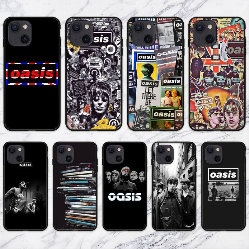 เคสโทรศัพท์มือถือ ลายวง O-Oasis สําหรับ iPhone 11 12 Mini 13 14 Pro XS Max X 8 7 6s Plus 5 SE XR ...