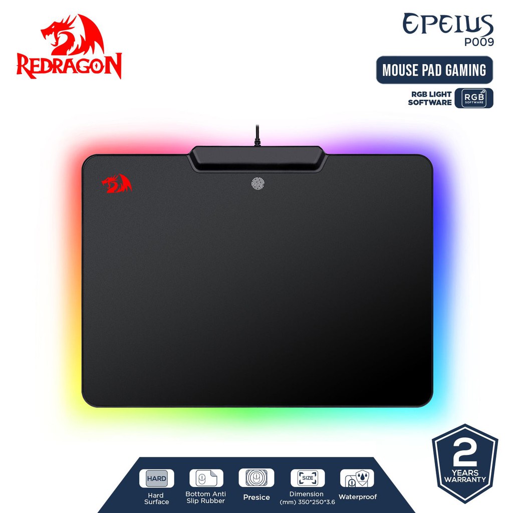 แผ่นรองเมาส์สําหรับเล่นเกม Redragon RGB EPEIUS - P009 | Shopee Thailand