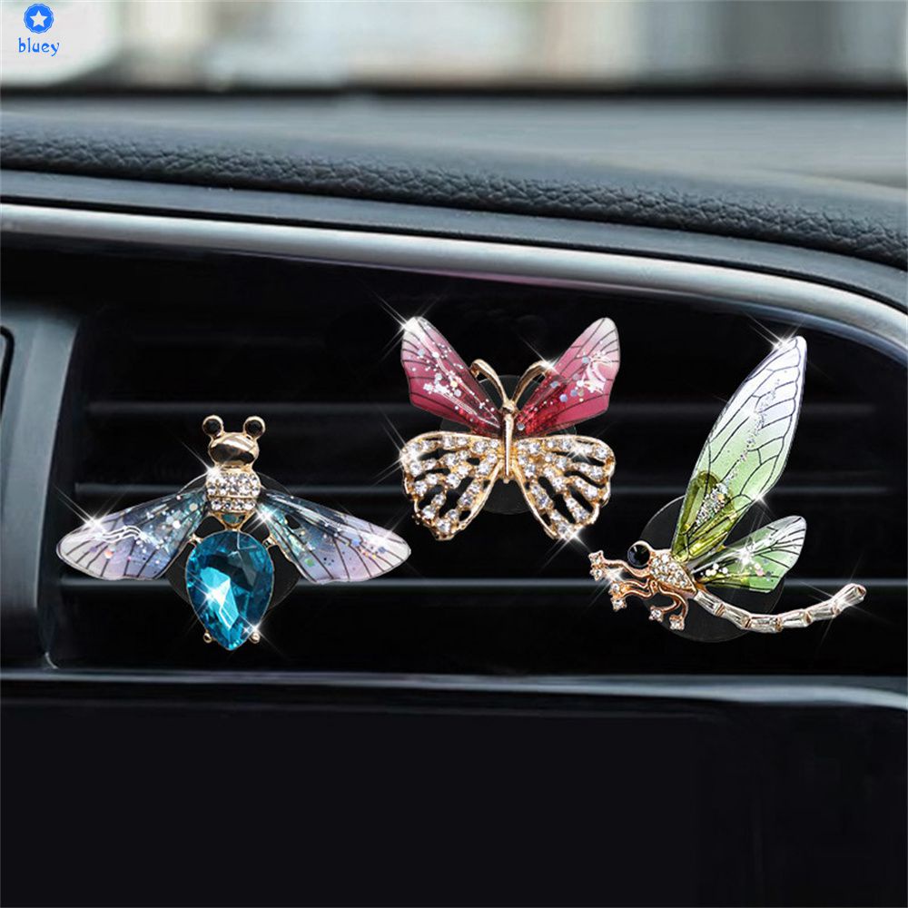 Color Butterfly Outlet คลิปน้ำหอม Creative Car Air Conditioner น้ำมัน ...