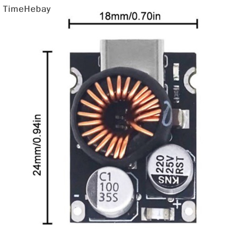 Timehebay โมดูลชาร์จเร็ว PD3.0 (PPS) 65W QC2.0 และ QC3.0 Type-C ...