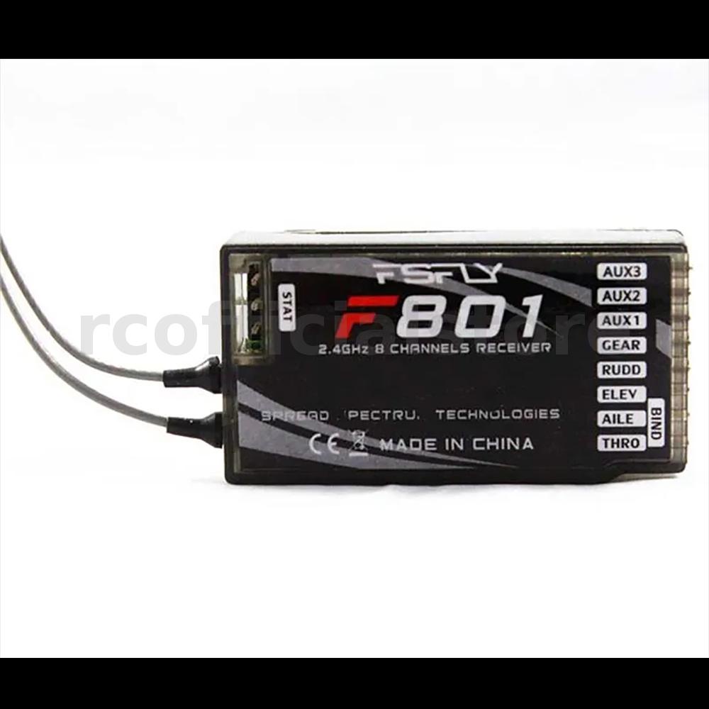 เครื่องรับส่งสัญญาณเฮลิคอปเตอร์บังคับ FSFLY F801 2.4GHz 8CH PPM DSM-X/DSM2 รองรับ Spektrum DX6 ...