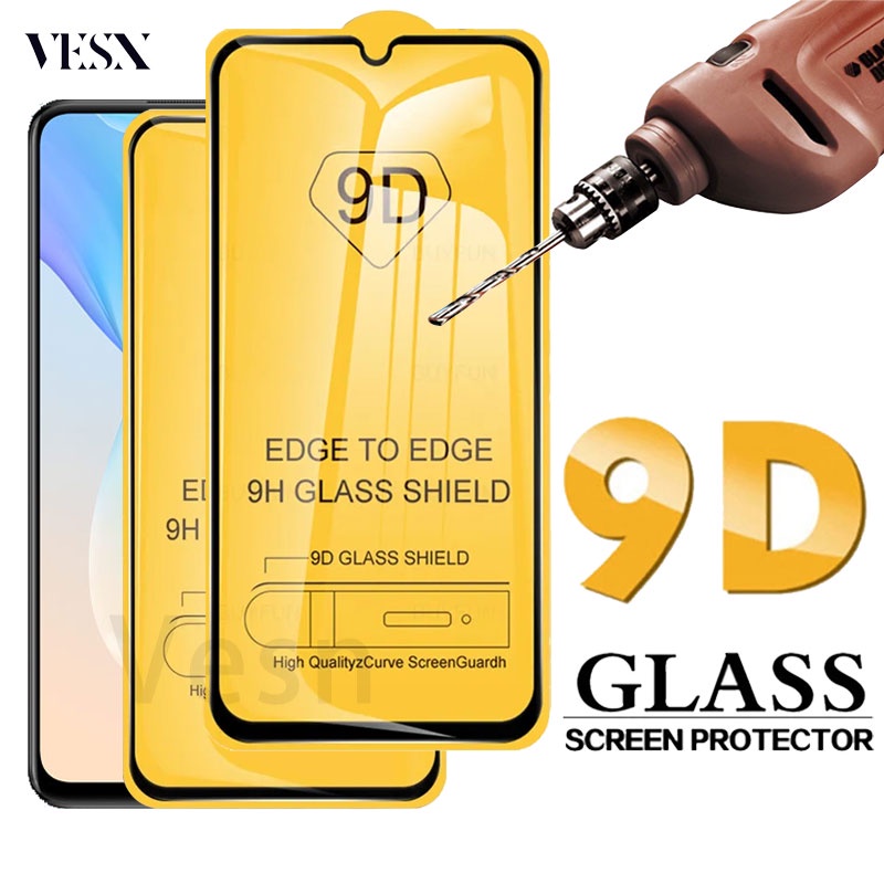 ฟิล์มกระจกแบบเต็มจอ 9D กาวเต็มแผ่น อย่างดี VIVO Y29 Y19s Y28 Y28s Y27s Y77 Y76 Y35 Y22s Y02s Y02 ...