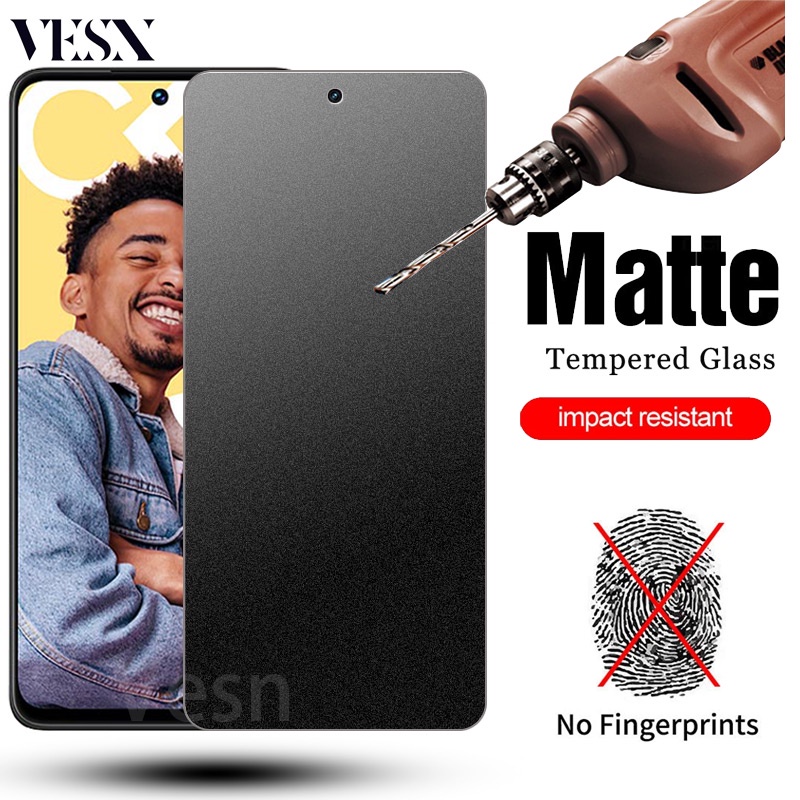 ฟิล์มกระจกเต็มจอแบบด้านรุ่น Realme C75 C65 C67 C51 C53 C55 C35 C33 C30 C30s C25 C25s C25y C21 ...