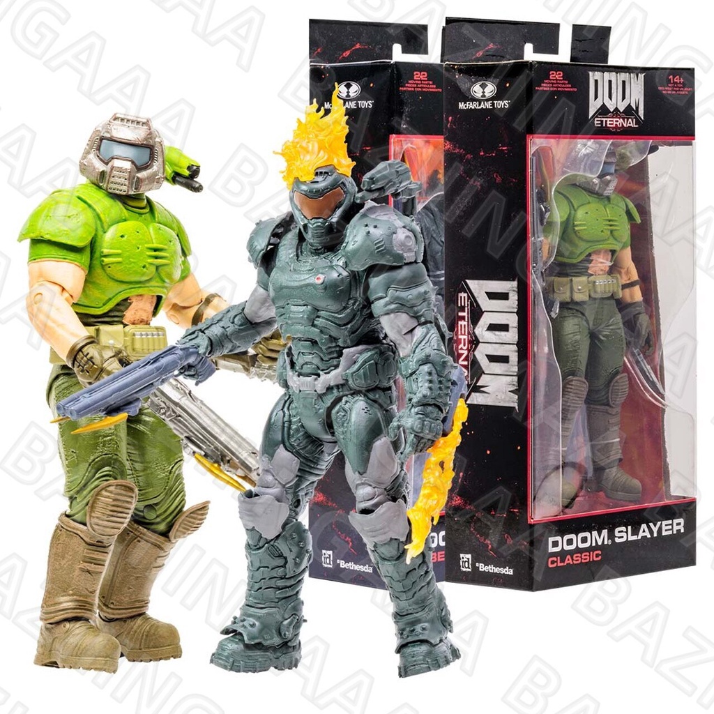 McFarlane DC Doom Slayer Classic Exclusive & Doom Slayer w/Ember Skin ...