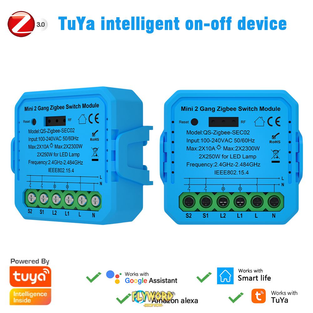 Tuya WiFi/ZigBee Smart Switch Module With Neutral Wire ต้องใช้ Mini ... Tuya WiFi/ZigBee Smart Switch Module With Neutral Wire ต้องใช้ Mini ...
