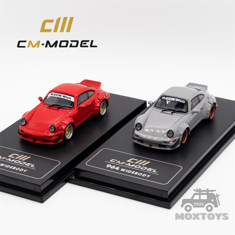 โมเดลรถยนต์ CM Model 1:64 RWB 964 พร้อมล้อพิเศษ และสปอยเลอร์ซีเมนต์ สี ...