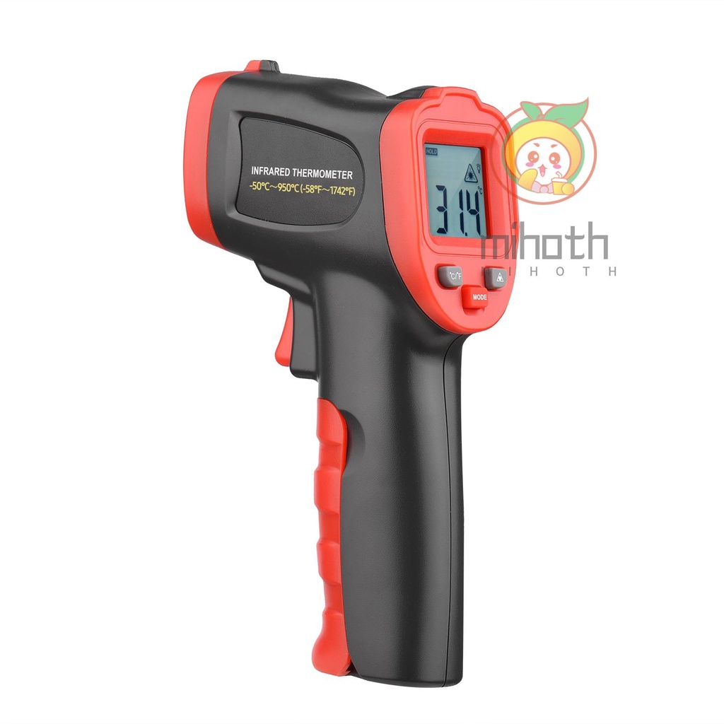 -50℃～950℃ /-58℉～1742℉ Infrared Thermometer IR Laser Thermometer ...