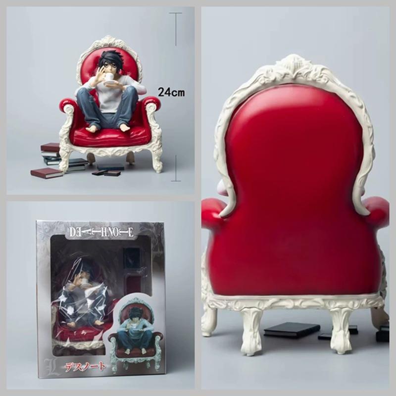 ((พร้อมส่ง) โมเดลฟิกเกอร์ อนิเมะ Death Note Death Note GK L สําหรับตก ...