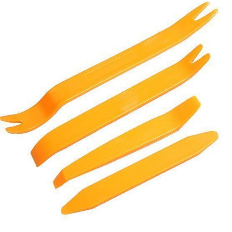 4Pcs รถเสียงถอดเครื่องมือพลาสติก Pry Bar แผงประตู Disassembly Pry แผง ...