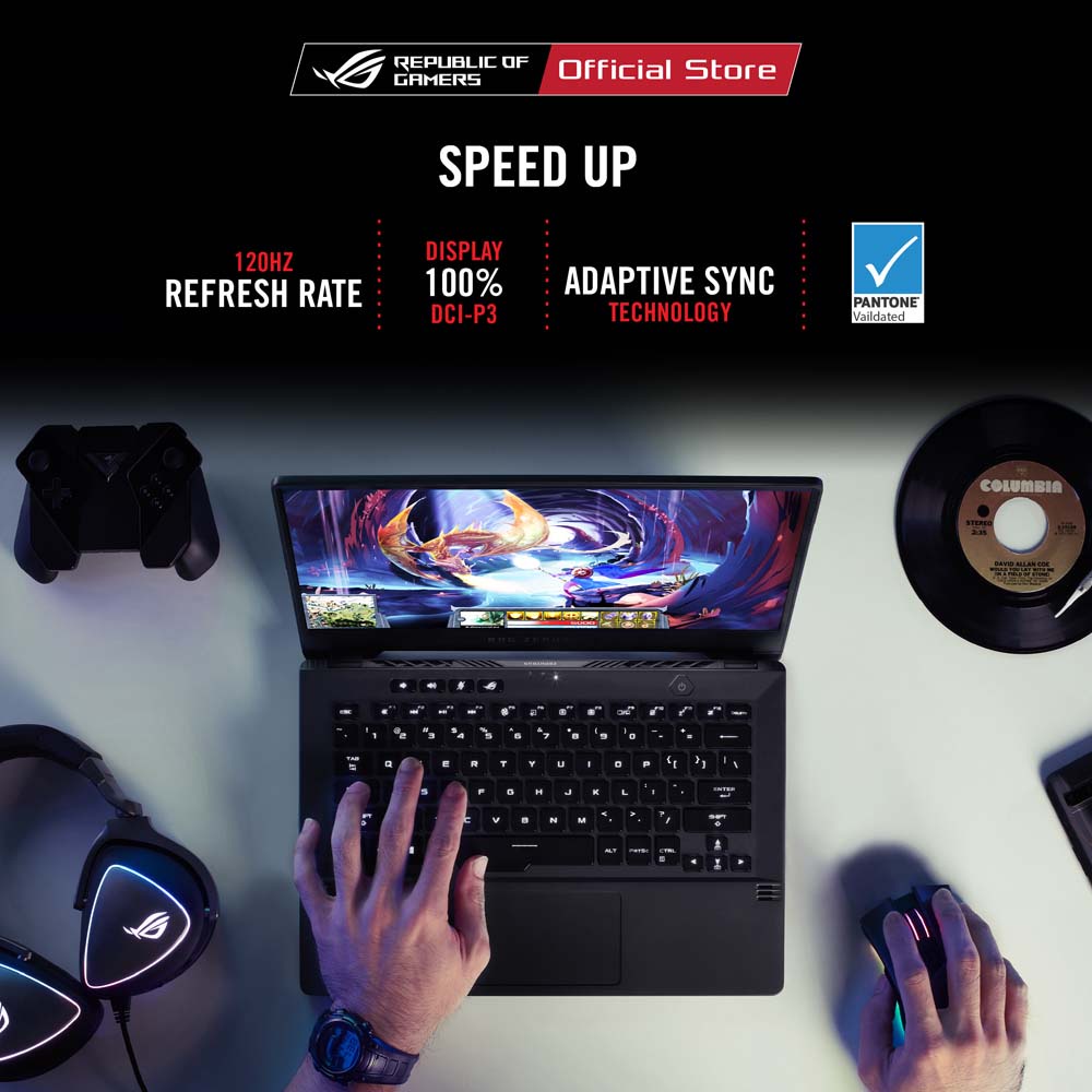ASUS ROG Zephyrus G14 Ultra Slim Gaming Laptop, 14” 120Hz WQHD Display ...