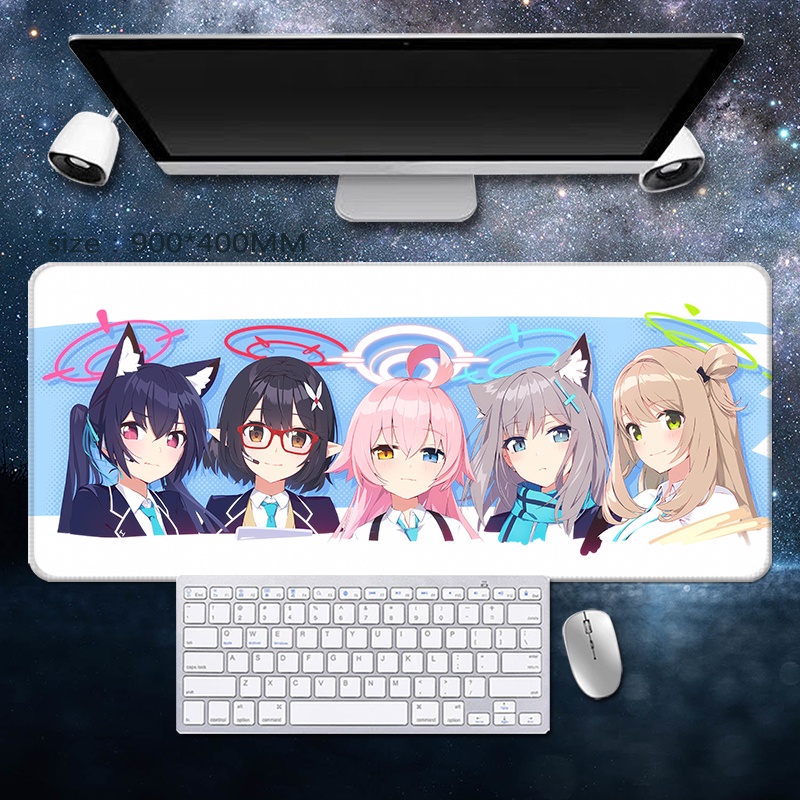 Blue Archive mouse pad oversized sorasaki hina/Misono Mika/Sunaōkami ...