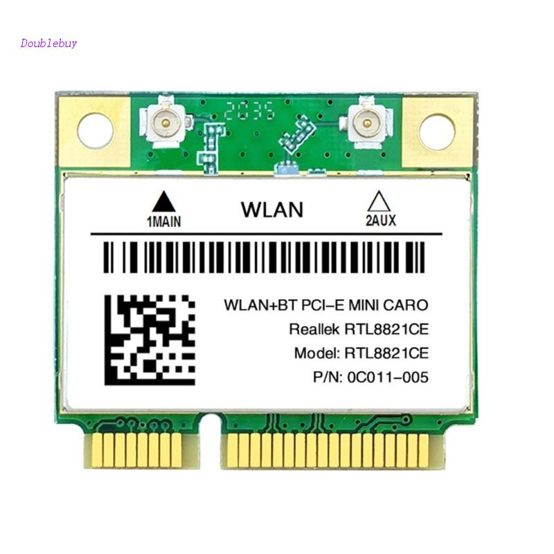 Doublebuy การ์ด WIFI PCI-E ขนาดเล็ก 2.4 5G 1200M WLAN RTL8821CE 802 ...