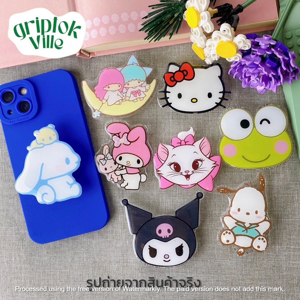 Griptok Acrylic CNMR มือจับถุงลม แบบใส พร้อมกาว Nano Gel ในตัว ...