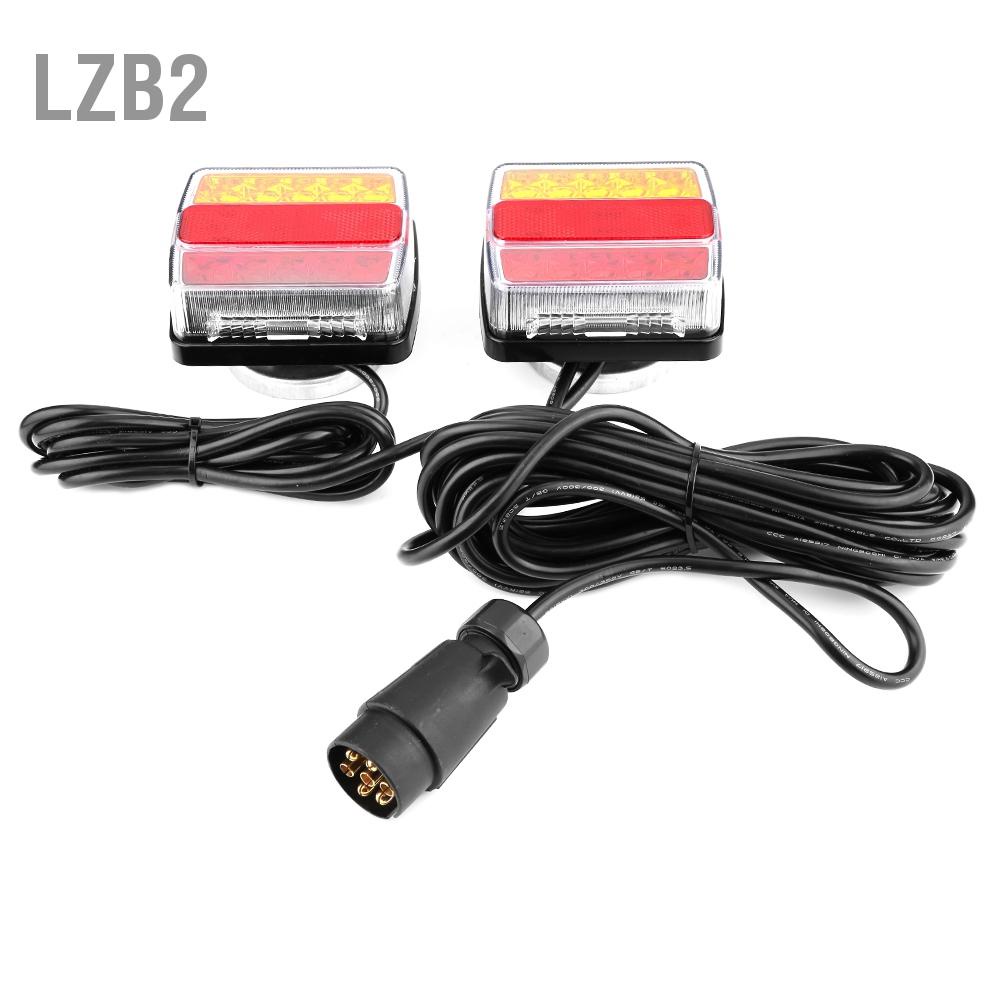 LZB2 12V ไฟ Led แม่เหล็กไฟท้ายสําหรับรถพ่วงรถบรรทุกรถยนต์ 1 คู่ | Shopee Thailand