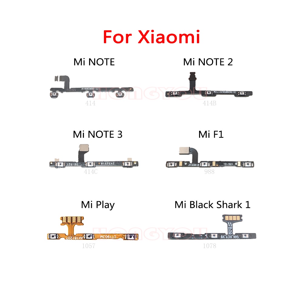 ปุ่มเปิดปิดปุ่มปรับระดับเสียงปุ่ม Mute On/ปิดคีย์ Flex Cable สําหรับ ...