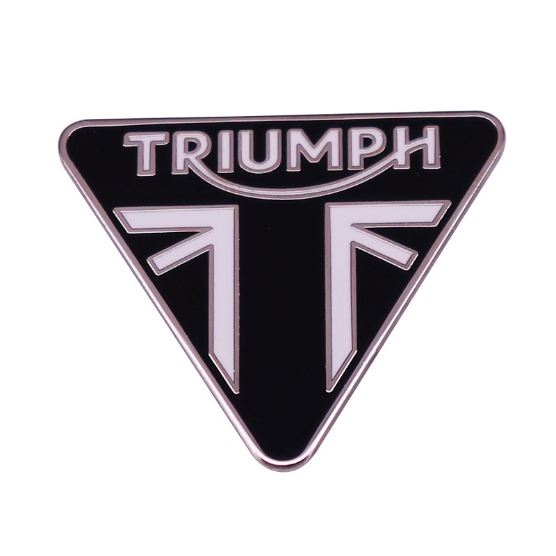 Triumph รถจักรยานยนต ์ โลโก ้ เคลือบ Pins โลหะสีดําเข ็ มกลัด Badge รถ ...