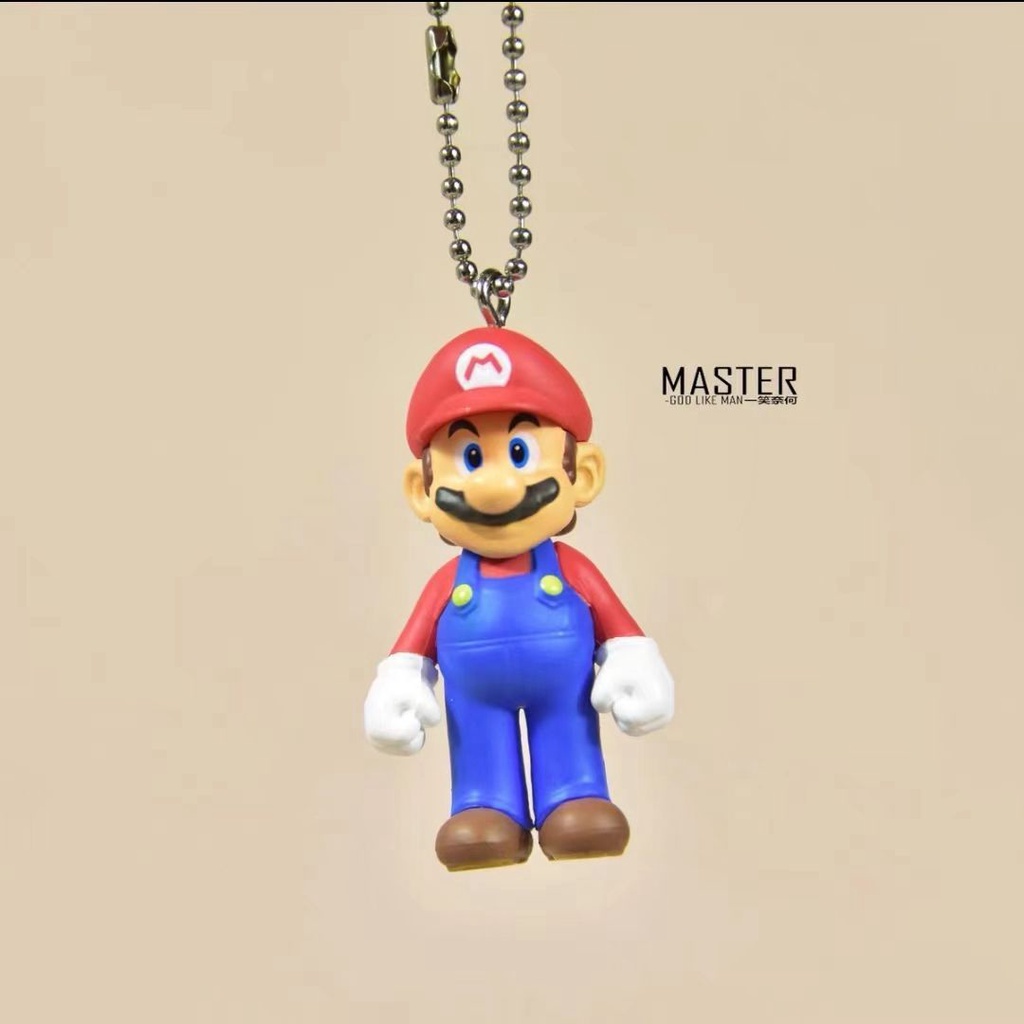 [ลดราคา] พวงกุญแจ จี้ตุ๊กตา Super Mario Mario Louis Ki Mushroom ...