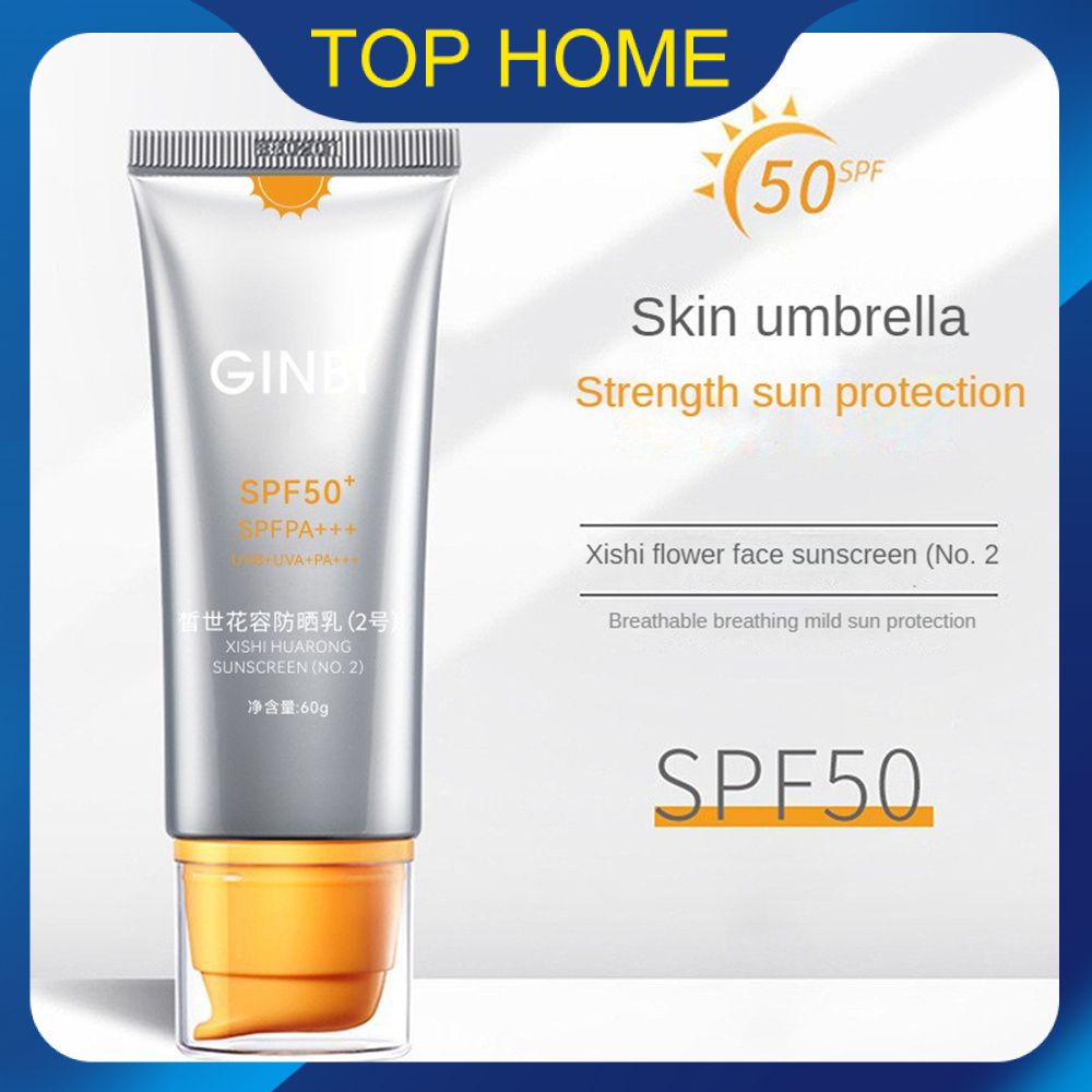 GINBI Whitening Sunscreen SPF50 High Power Waterproof Lasting Isolation Protection Sunscreen ...