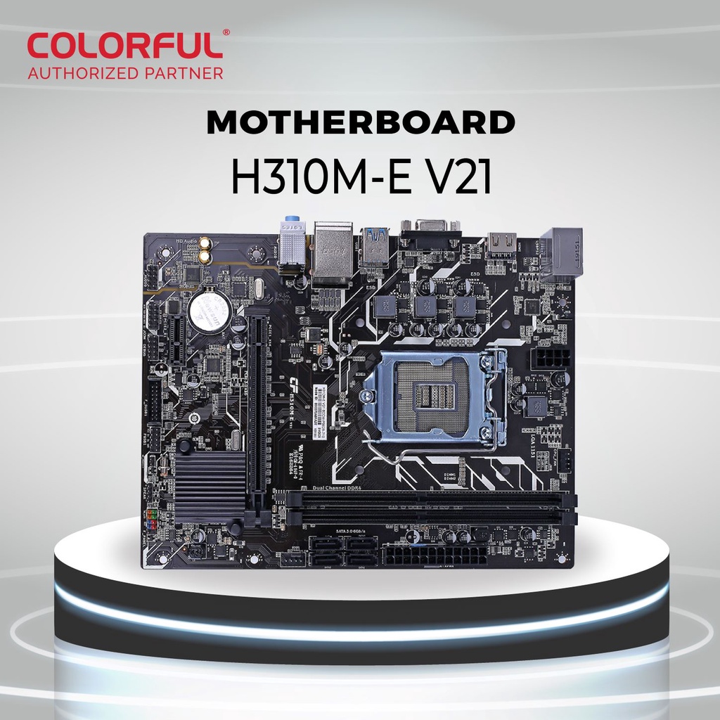 เมนบอร์ด หลากสีสัน H310M-E V21 (LGA1151, H310, DDR4, USB3.0) | Shopee Thailand