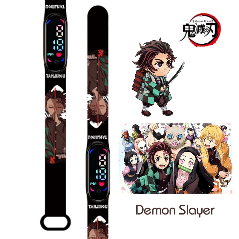 Anime Demon Killer Kawaii Electronic Watch Nezuko Cartoon Digital ...