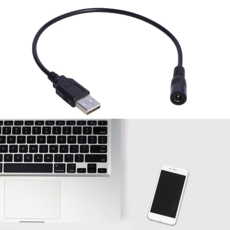 Flov4 USB to DC5V สายไฟ USB ชาย 5 5x2 1 มม.หญิง DC5V ปลั๊ก Barrel ...