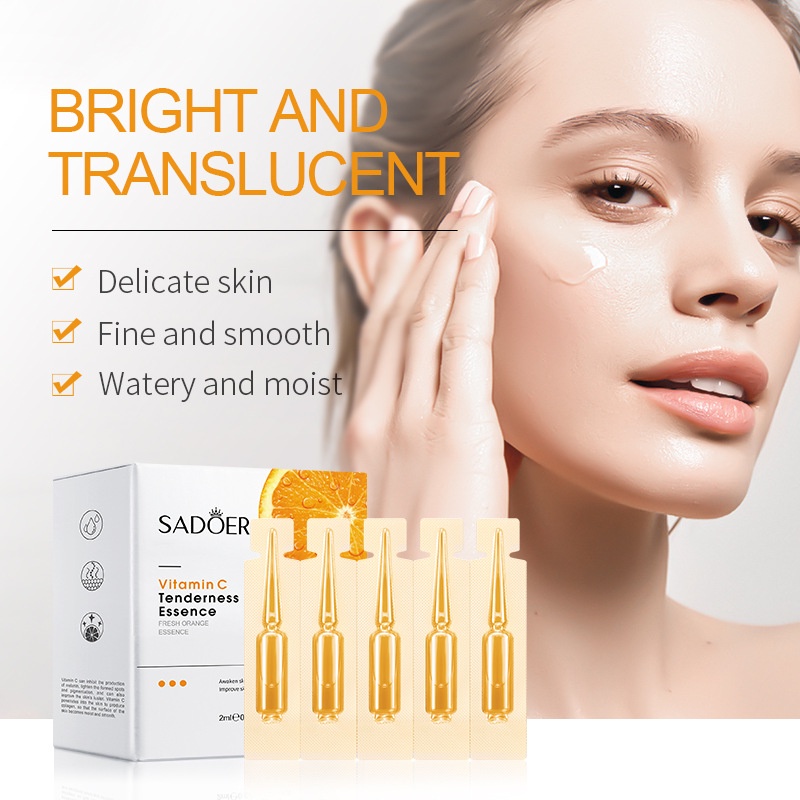 Sadoer เอสเซ้นวิตามินซี ภาษาอังกฤษ ทั้งหมด ผลิตภัณฑ์ดูแลผิว 2 มล. * 20 ชิ้น ข้ามพรมแดนการค้าต่าง ...