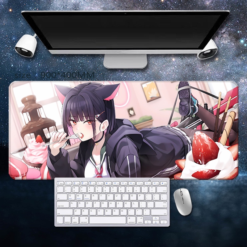 Blue Archive mouse pad oversized sorasaki hina/Misono Mika/Sunaōkami ...