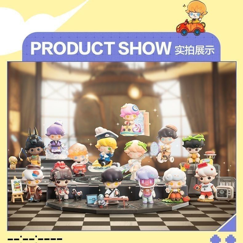 ของแท้ POPMART POPMART DIMOO Time Roaming Series ฟิกเกอร์ Mystery Box ...