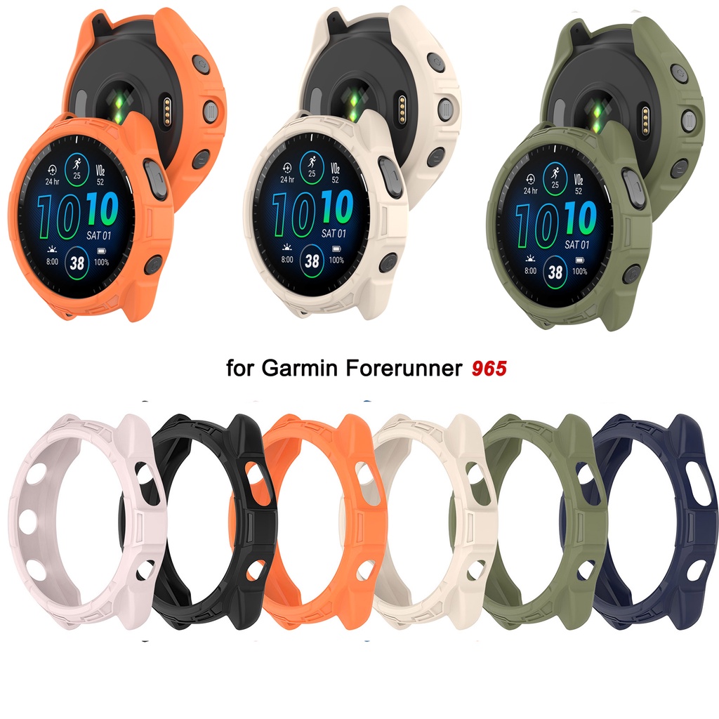 เคสกันรอยหน้าจอ TPU แบบนิ่ม สําหรับ Garmin Forerunner 965 Slim Watch ...