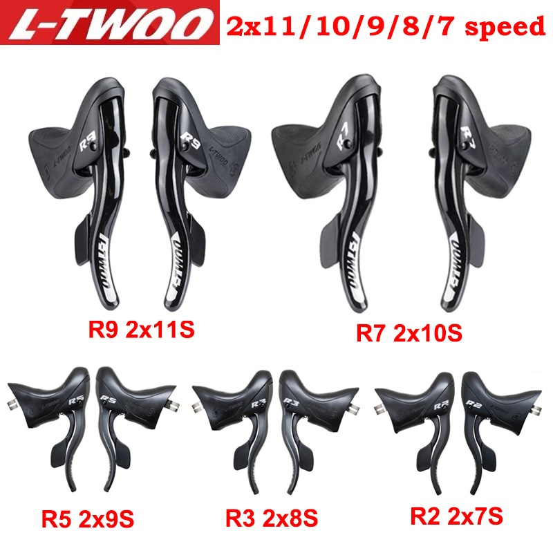 Ltwoo R9 2x11/R7 2x10/R5 2x9/R3 2x8/R2 2x7 ความเร็วจักรยาน Shifters ...