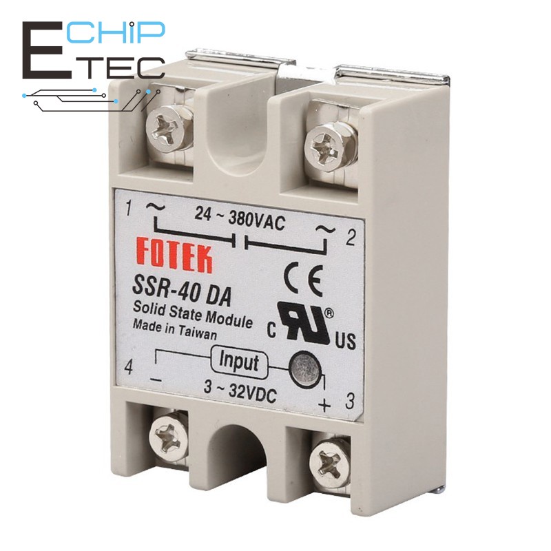 1pcs SSR-40DA DC-AC Solid State Relay โมดูล SSR 40DA AC 24V-380V | Shopee Thailand