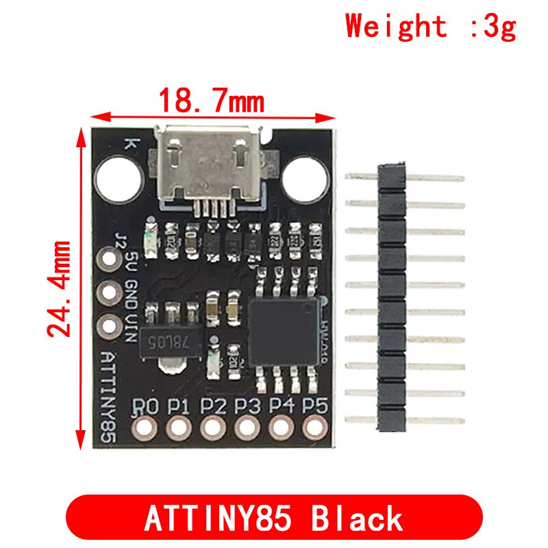 Digispark Kickstarter บอร์ดไมโคร ATTINY85 TINY85 สําหรับ Arduino IIC ...