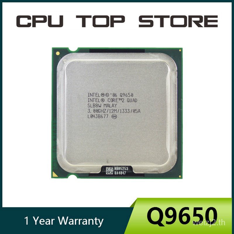 ซ็อกเก็ตโปรเซสเซอร์ cpu Intel Core 2 Quad Q9650 SLB8W 3.0GHz 12MB ...